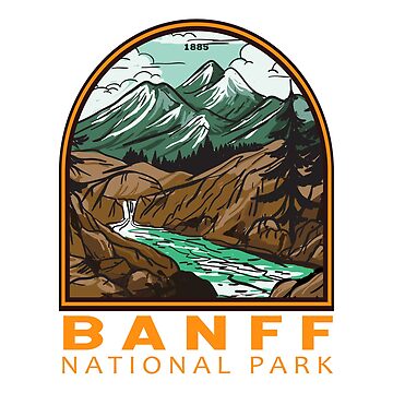 "Banff National Park Canada Emblem" Poster for Sale by KrisSidDesigns ...