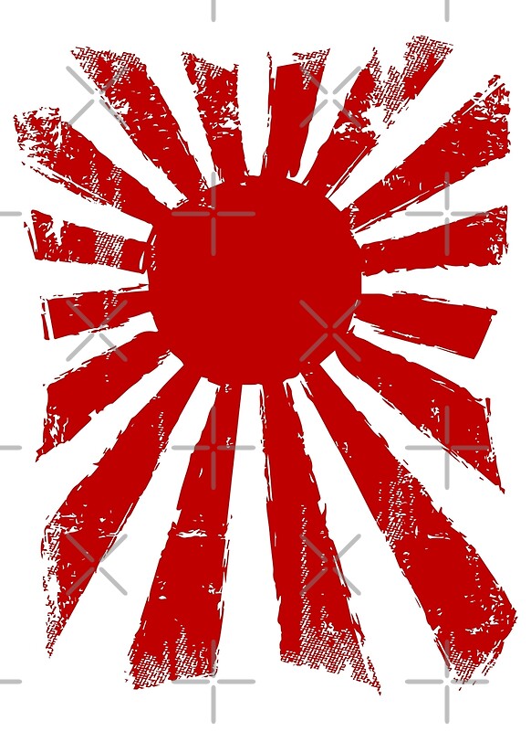 "Japan Rising Sun" by DCornel | Redbubble