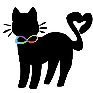 "AutistiCat" Sticker for Sale by LeaCarosella | Redbubble