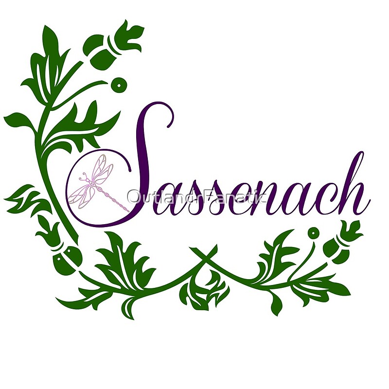 "Sassenach dragonfly floral logo" by OutlandrFanatic | Redbubble