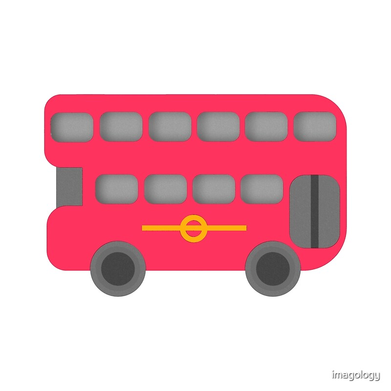 "Red London Bus" by imagology | Redbubble