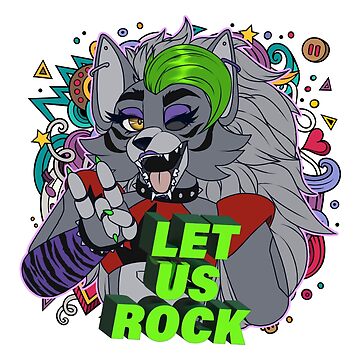 "Copy of Funny Roxanne wolf" Sticker for Sale by Hamza ourdane | Redbubble