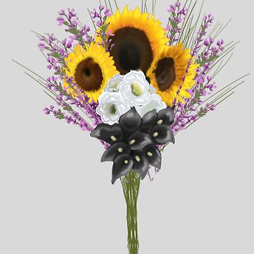 "subtle non binary pride flowers" Sticker for Sale by LittleFinds ...