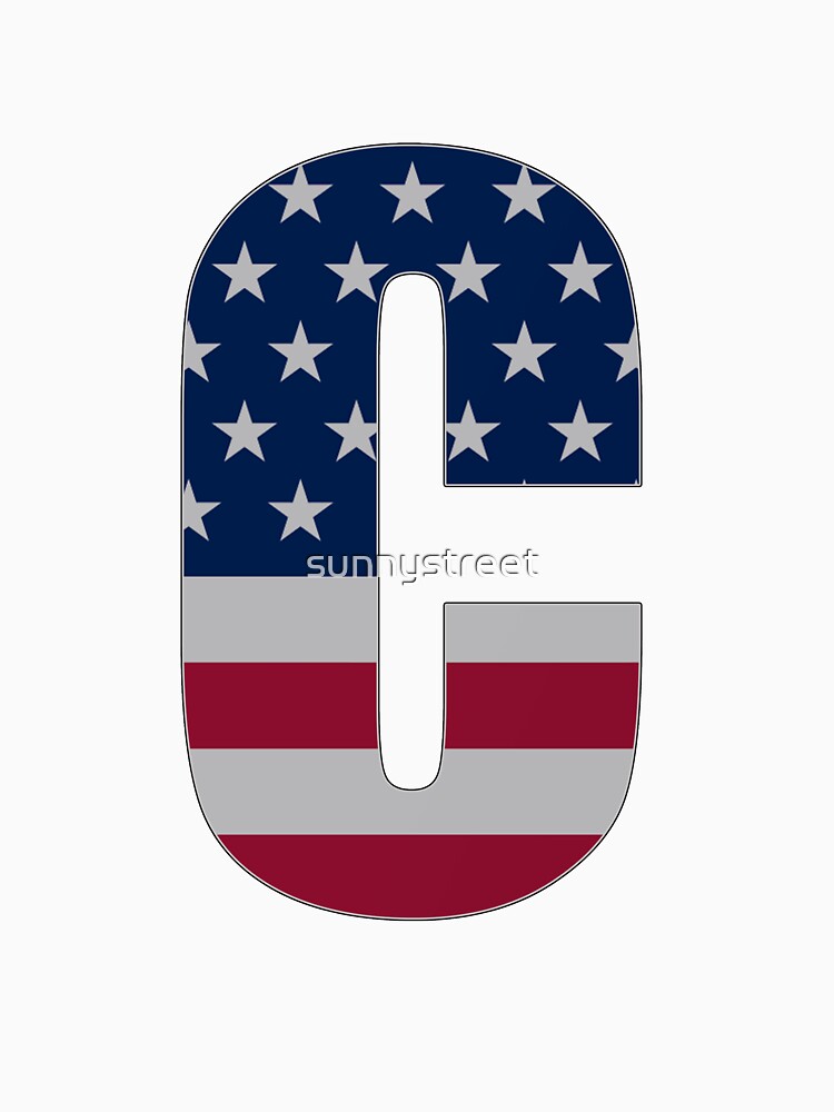 Printable Alphabet Letters Letter C With American Flag
