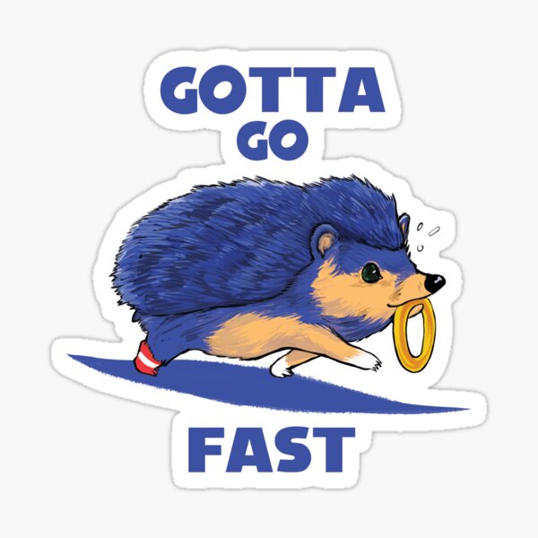 Hedgehog Sonic The Stickers | Redbubble