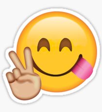 Peace Out Emoji: Stickers | Redbubble