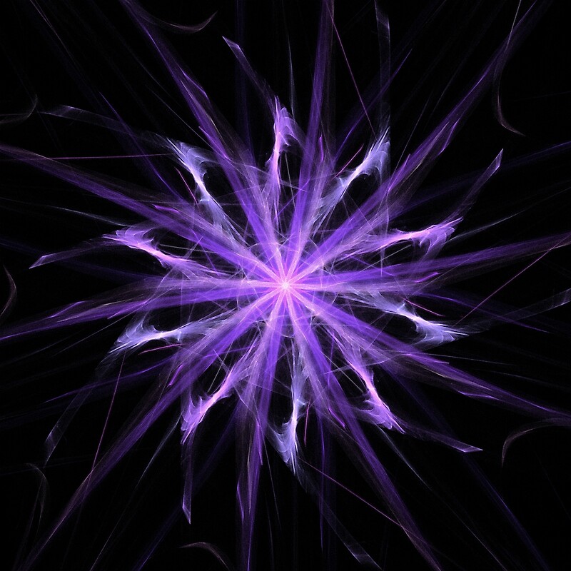 "Purple Chaos Fractal" by Thomas Pendock | Redbubble