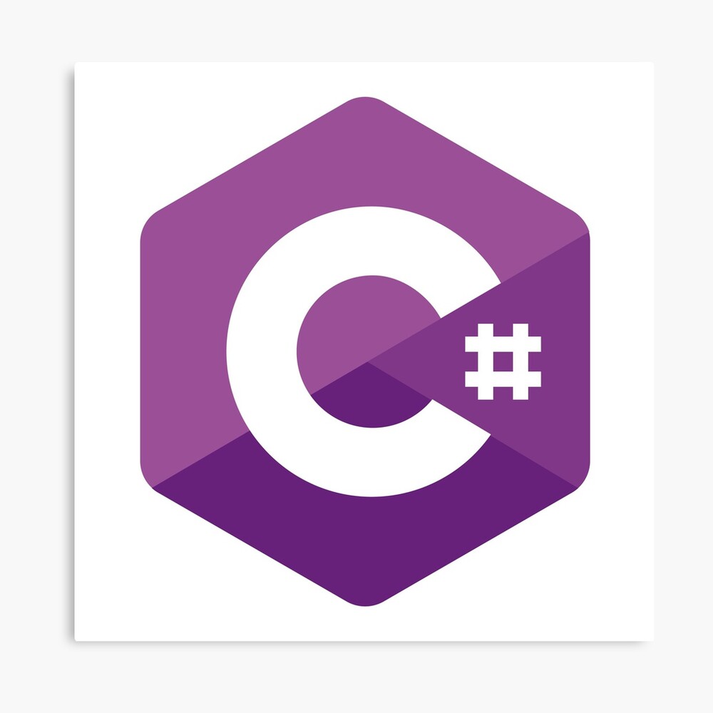 "C# Sharp logo" Canvas Print by hipstuff | Redbubble