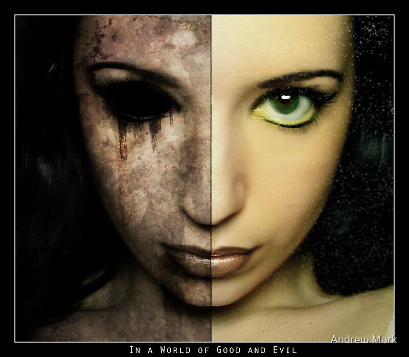"Good and Evil - Two Sides of the Coin" by Andrew Mark | Redbubble