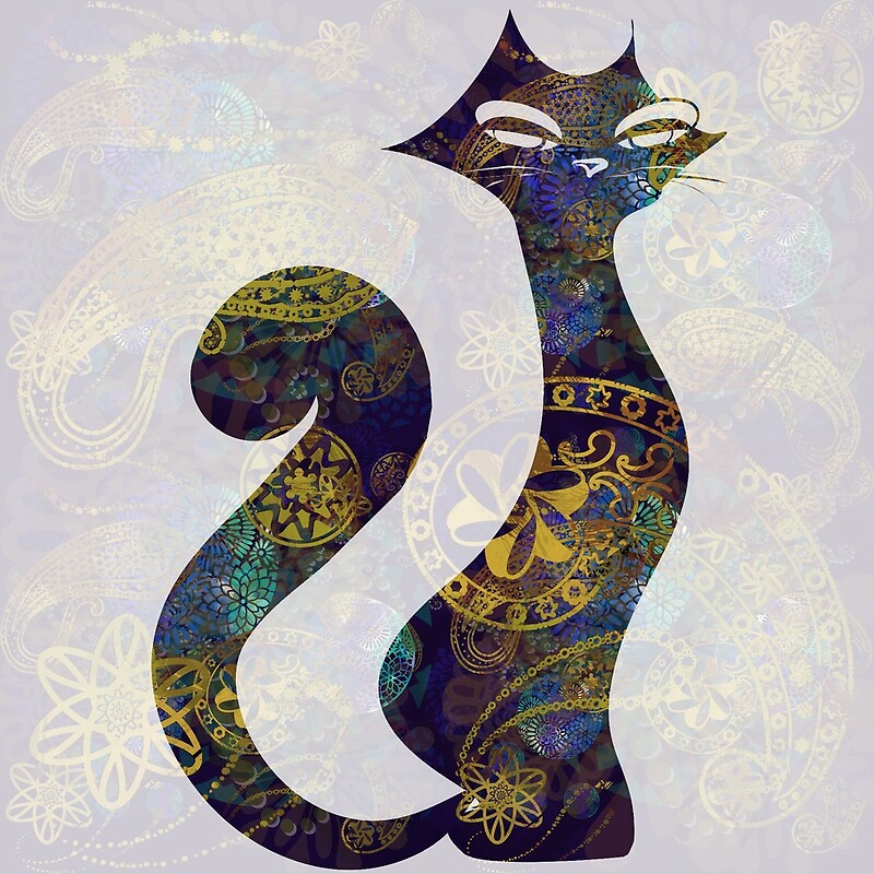 "The Tattoo Cats - Safire Tattoo" by DreaMground | Redbubble