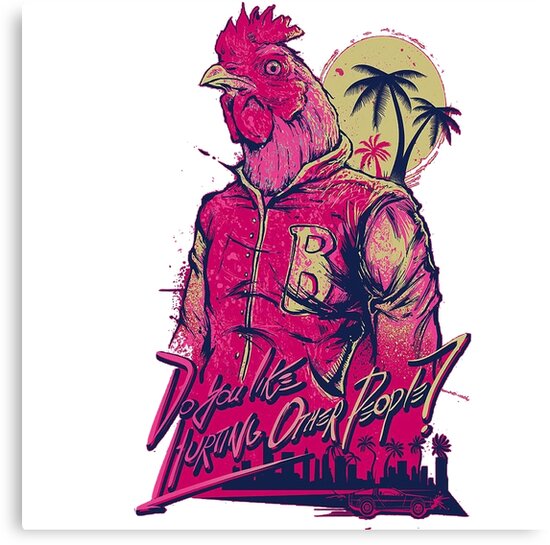 "Hotline Miami Richard" Canvas Print by Thief4Life | Redbubble