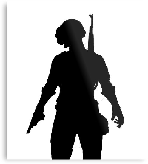 "PUBG silhouette" Metal Prints by JillianLaManna | Redbubble