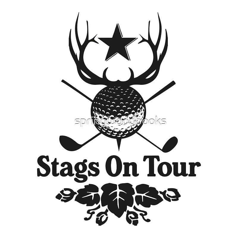 "Stags On Tour - Stag Do - Golf T-Shirt" by springwoodbooks | Redbubble