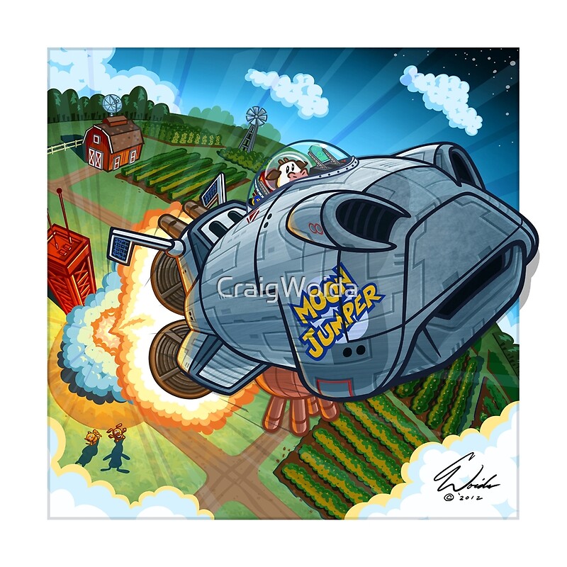 "Moon Jumper" by CraigWoida | Redbubble
