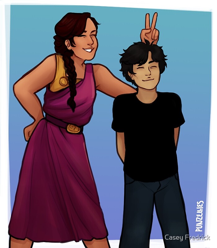 "Reyna and Nico" by Casey Fredrick | Redbubble