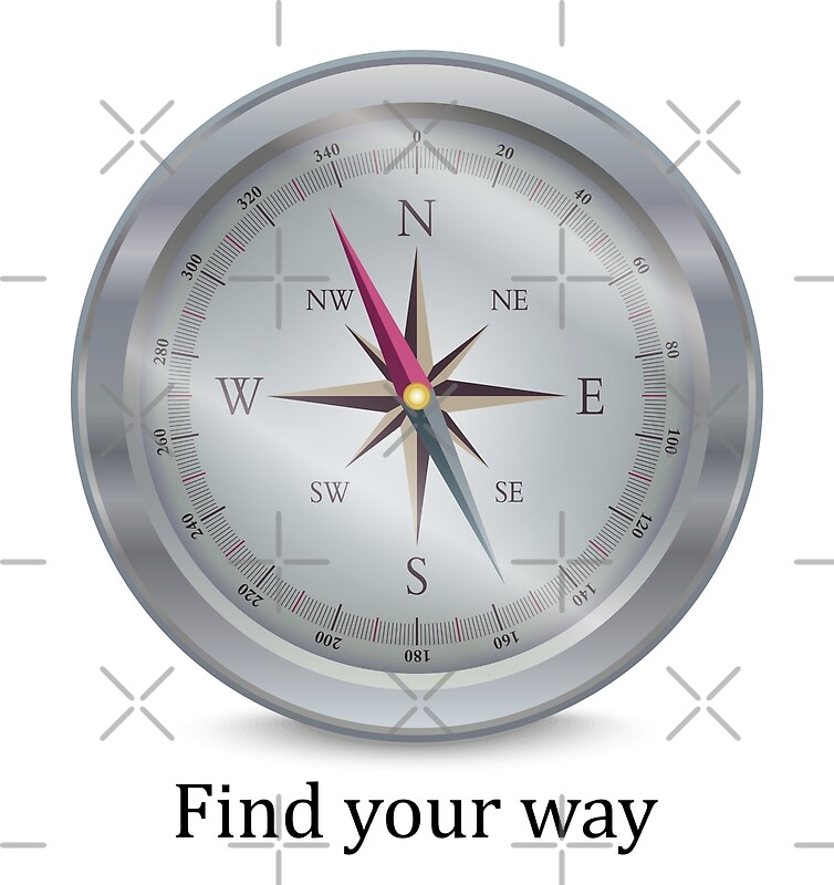 "Compass. Find your way" by alijun | Redbubble