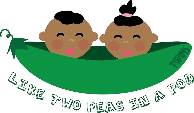 "Peas in a Pod (boy/girl twins)" by TWINS™ Magazine | Redbubble
