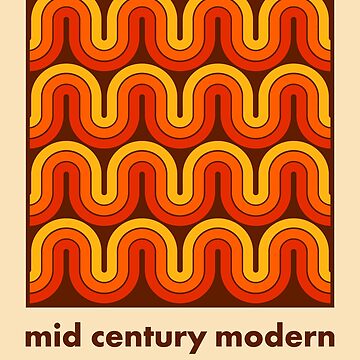 "Mid Century Modern Geometric Design" Sticker for Sale by tonymagnerart ...
