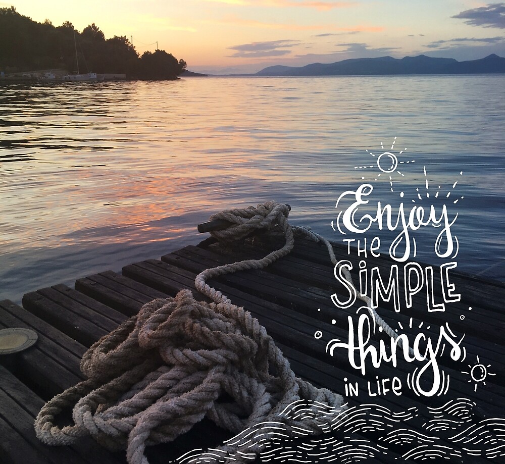 "Enjoy the simple things in life - Landscape by the sea" by Miruna ...