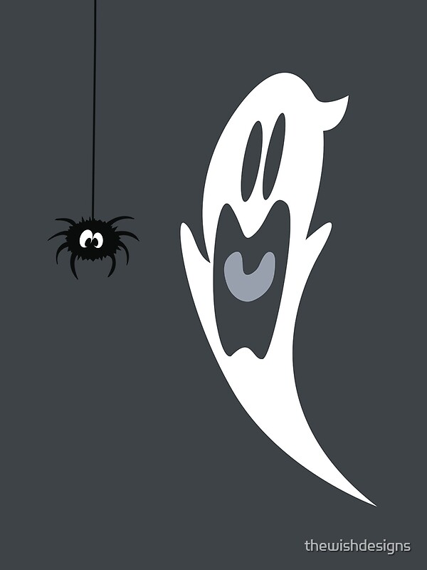 "Halloween Wimpy Ghost" by thewishdesigns | Redbubble