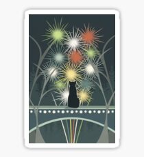 Black Cat Fireworks: Stickers | Redbubble