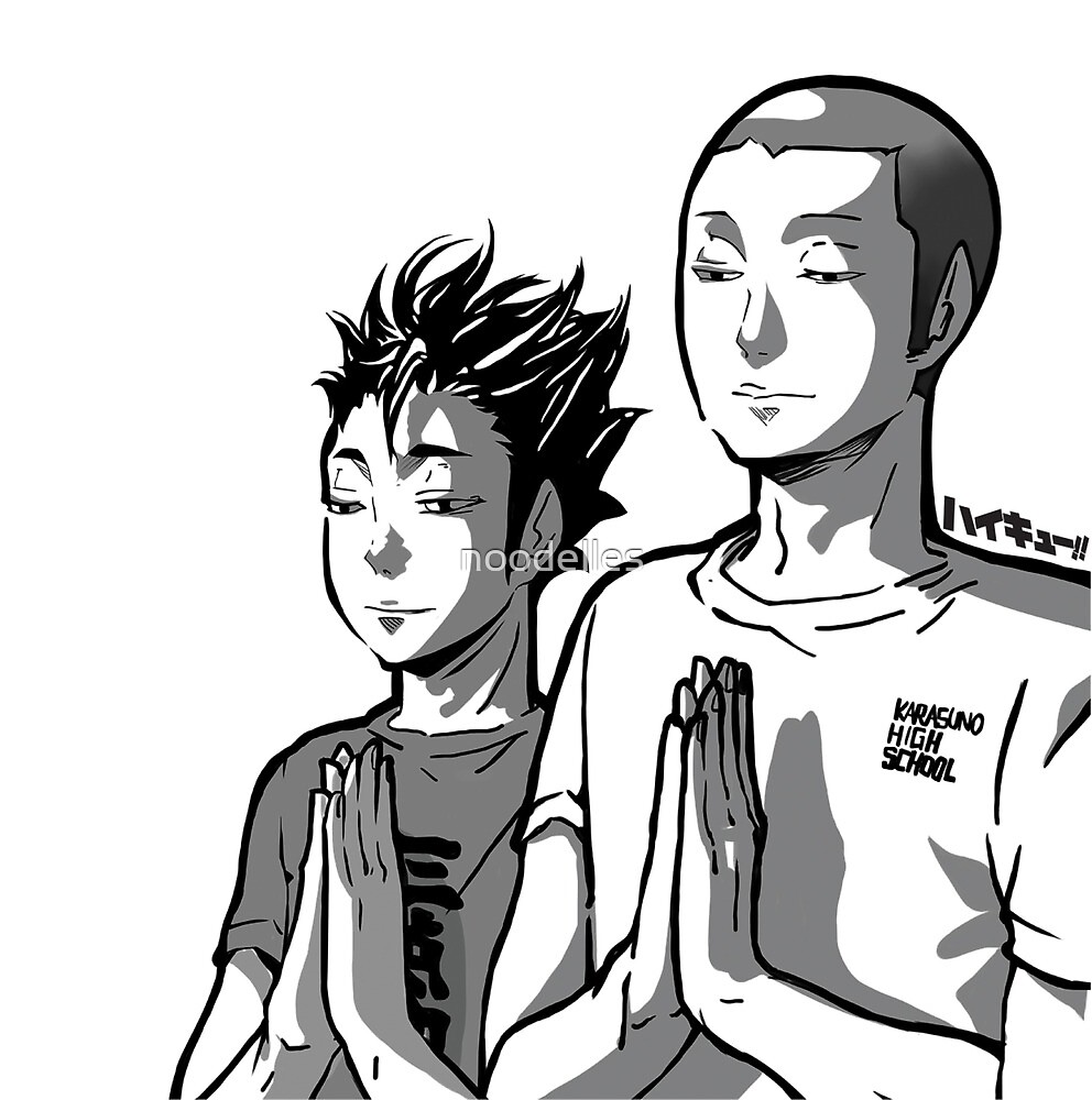 "Haikyu!! - TanaNoya Praying Shirt" by noodelles | Redbubble
