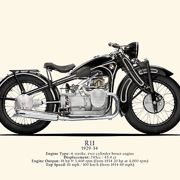 Sticker for Sale mit "Das Oldtimer-Motorrad R11" von rogue-design ...