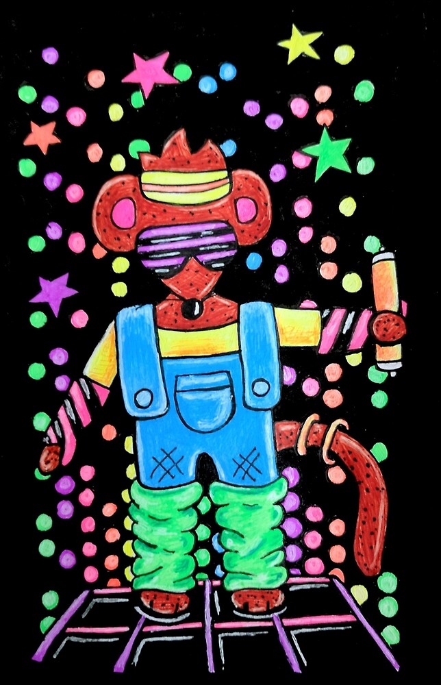 "Neon Charlie" by Katy Vaughan | Redbubble