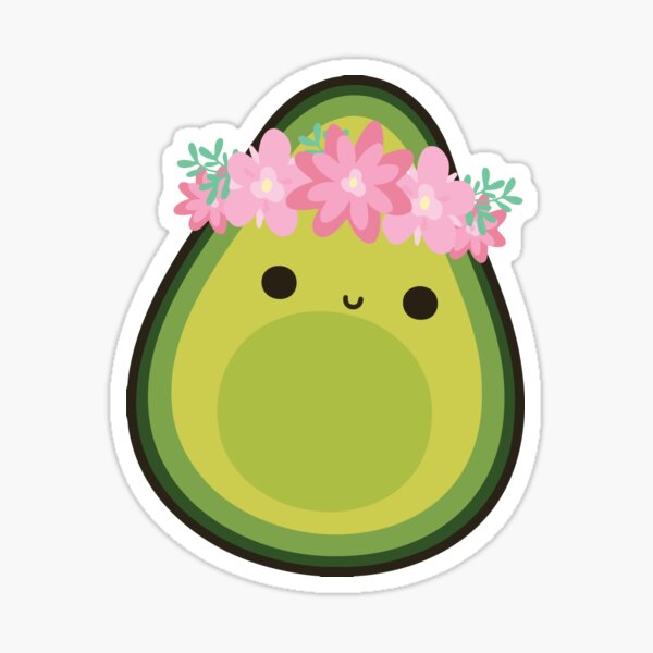 Avocado Cute Stickers | Redbubble