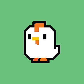 "Pixel Chicken in the colorful universe - Cute animal" Sticker for Sale ...