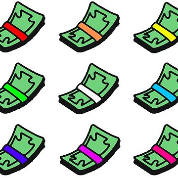 "money pop art " Sticker for Sale by Music-design-22 | Redbubble