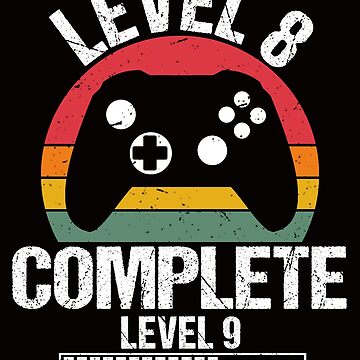 "Level 8 Complete 8th Anniversary Gamer Gift" Greeting Card for Sale by ...