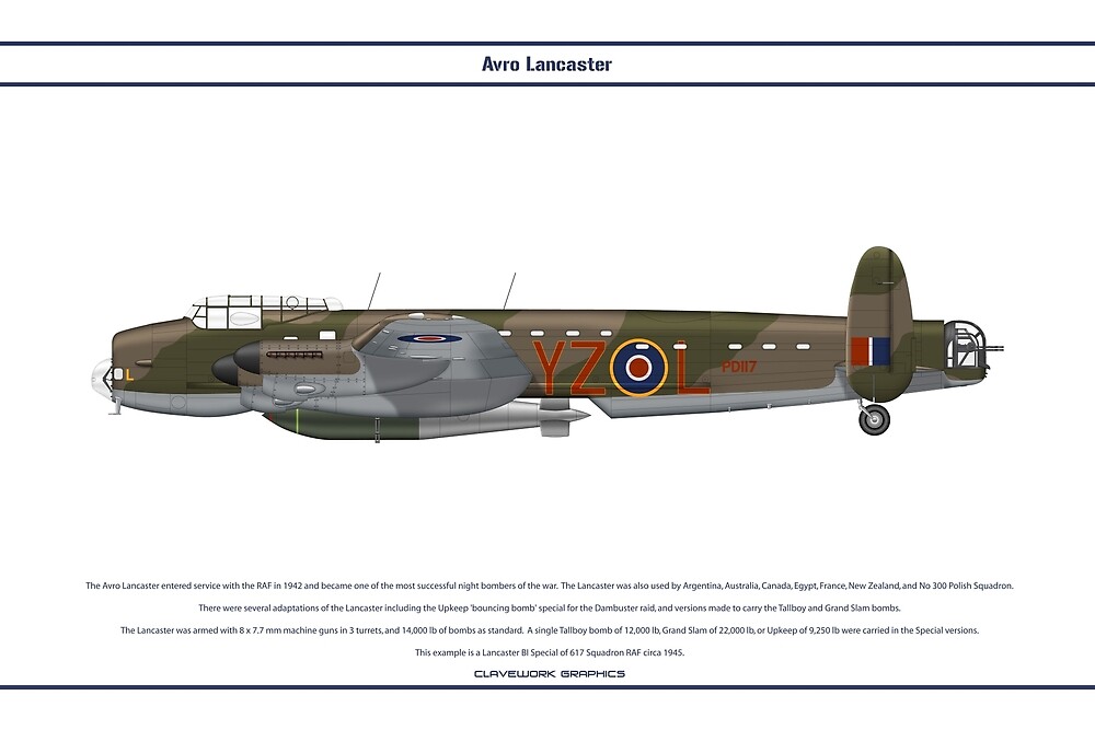 "Lancaster 617 Squadron 10" by Claveworks | Redbubble