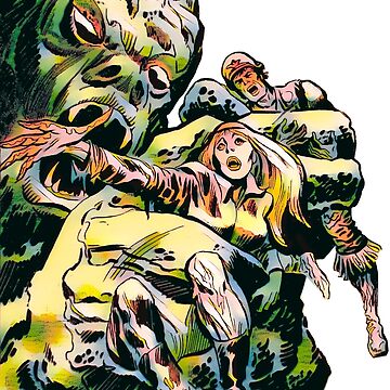 "Giant Monster Hands Green Mud Horror Halloween Retro Comic Vintage ...