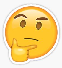 Thinking Emoji: Stickers | Redbubble