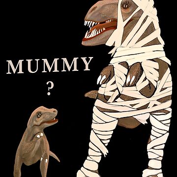 "Cute Baby Funny Mummy T-Rex Halloween Dinosaurs" Sticker for Sale by ...