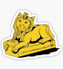 Middle Finger Cat: Stickers | Redbubble