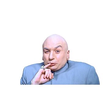 "Dr. Evil" Sticker for Sale by palmwooddesigns | Redbubble