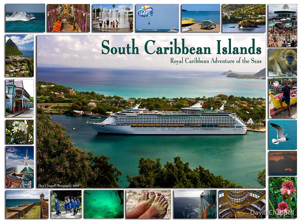"Royal Caribbean Southern Islands Poster" by David Chappell | Redbubble