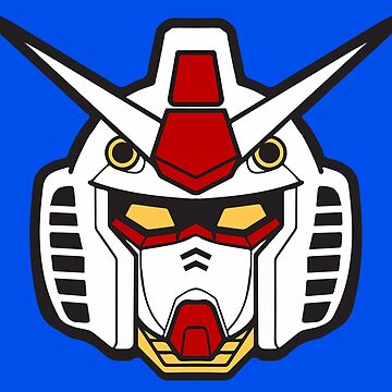 "Gundam Head" Sticker for Sale by Sakuga Drip | Redbubble