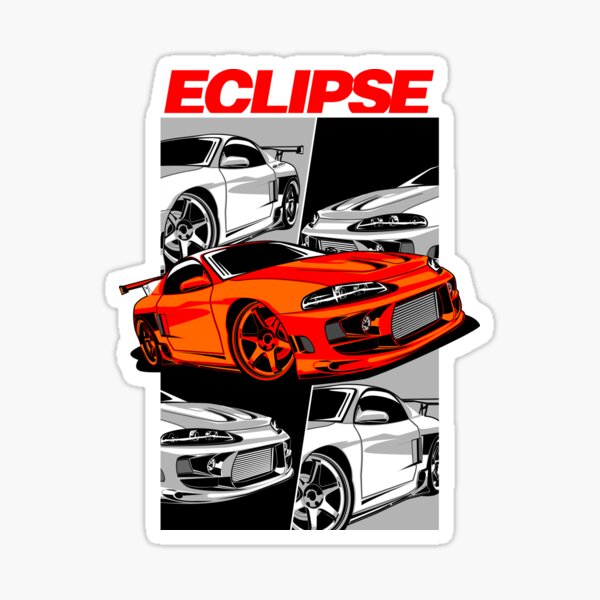 Mitsubishi Eclipse Stickers | Redbubble