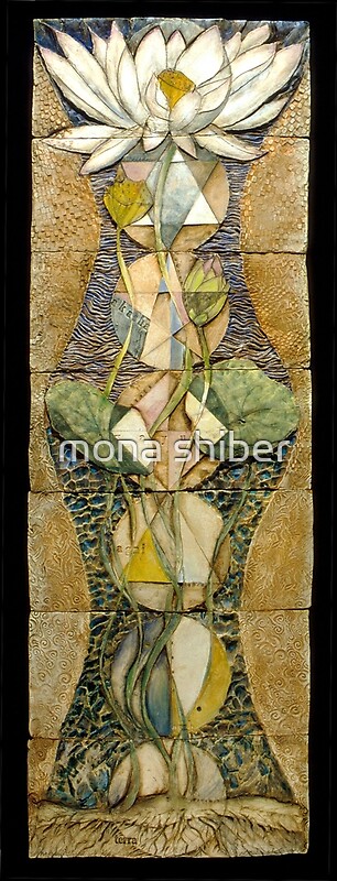 "Lotus I: sacred geometry" by mona shiber | Redbubble
