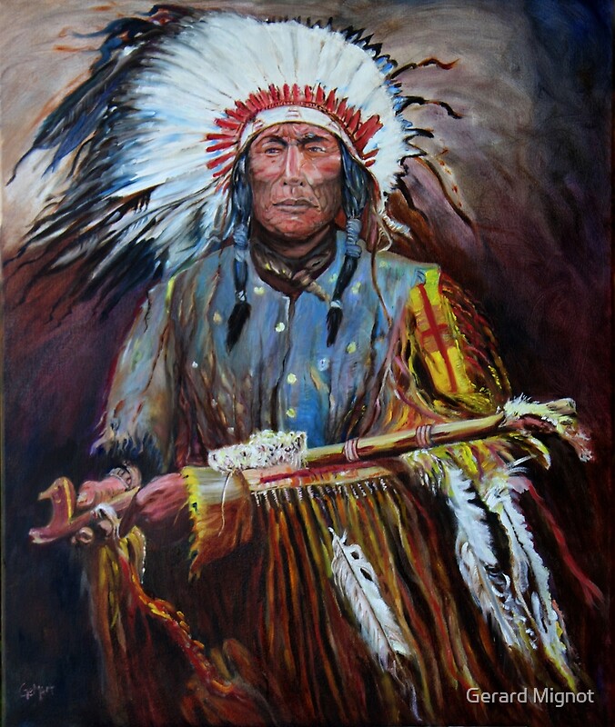 "The Peace Pipe" by Gerard Mignot | Redbubble