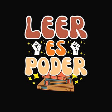 "Leer es poder black t-shirt,El poder de la lectura,Reading is power ...