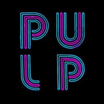 "Pulp - Neon Logo" Poster for Sale by RadioDesigns | Redbubble