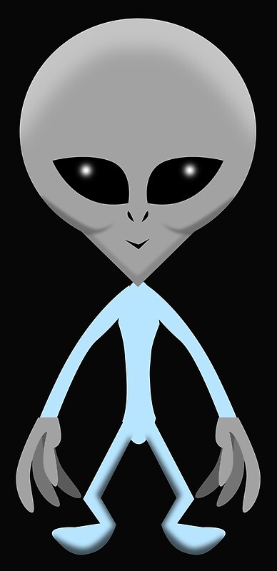 "ALIEN GREY" by wickedcartoons | Redbubble