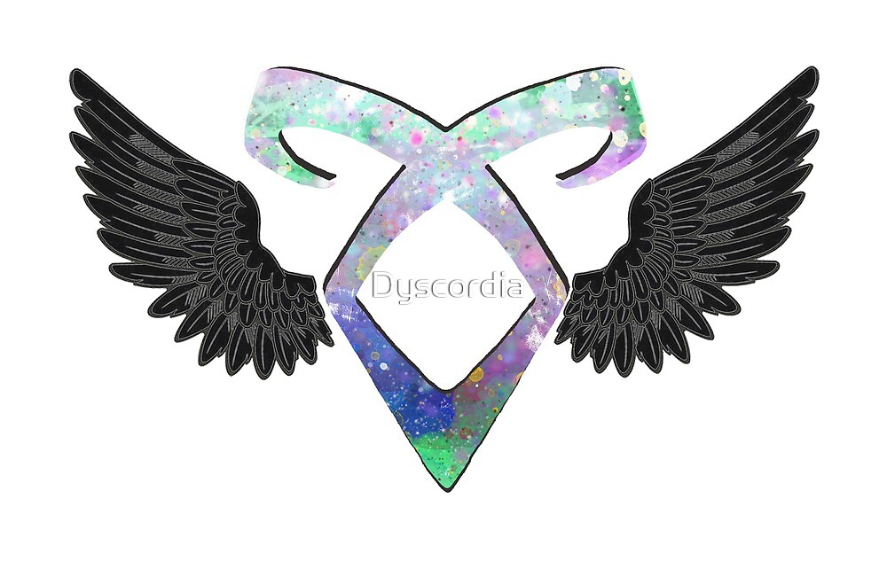 "Shadowhunters angelic rune - dark" by Dyscordia | Redbubble