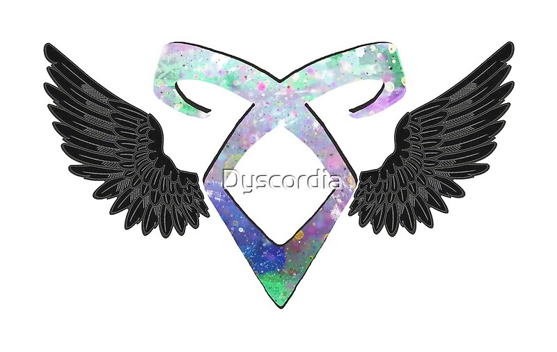 "Shadowhunters angelic rune - dark" by Dyscordia | Redbubble