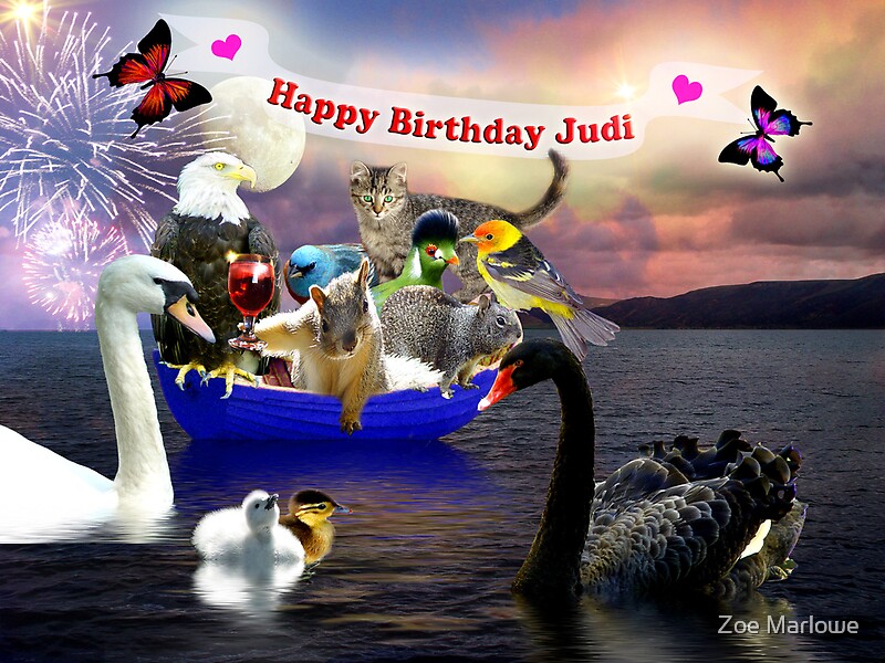 "Happy Birthday Judi Taylor ;-)" by Zoe Marlowe | Redbubble