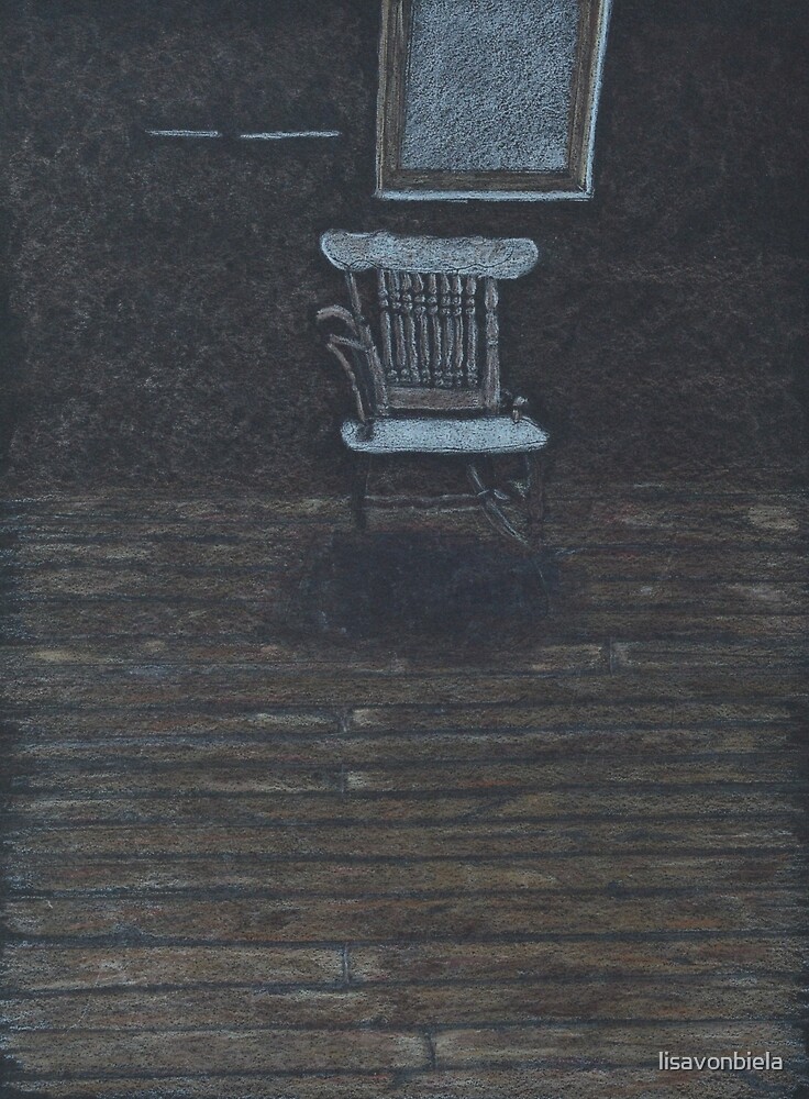 "Ghost Town Chair--Ominous Version" by lisavonbiela | Redbubble